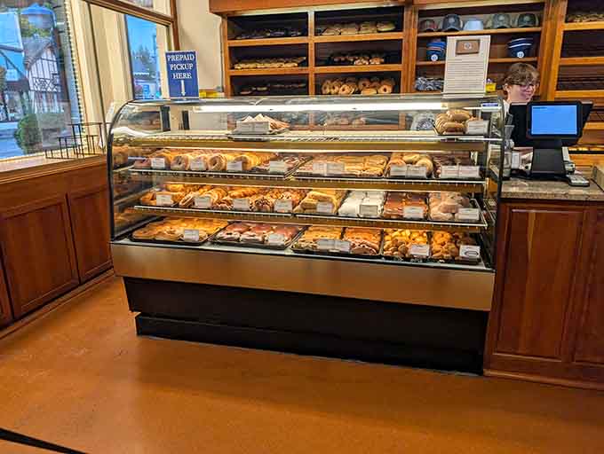 This counter stretches on like a delicious horizon, offering more choices than any reasonable person should have to make.
