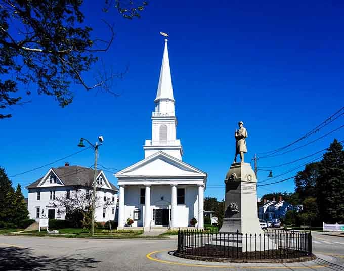 St. Patrick Church's pristine white steeple reaches skyward, a spiritual landmark that's guided both souls and slightly lost weekend tourists for generations.