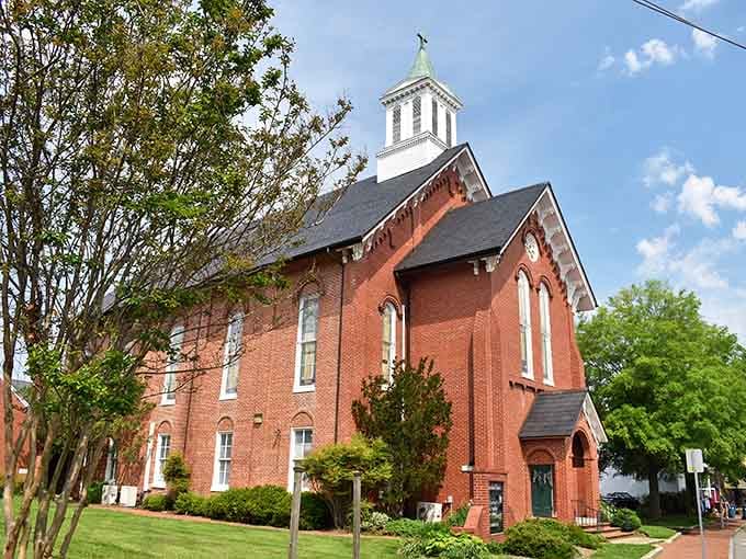 This brick church has witnessed more weddings, baptisms, and prayers than you can count.