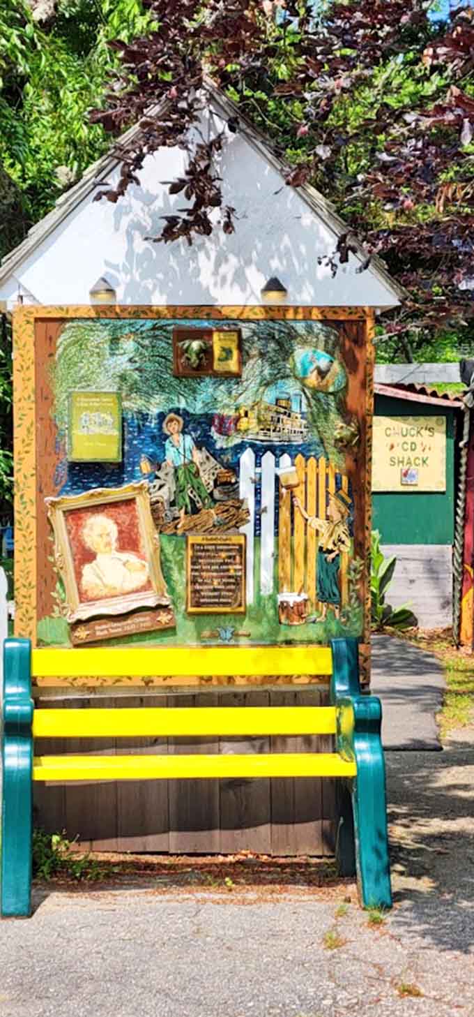 Whimsical art installations remind you this place doesn't take itself too seriously, thankfully.