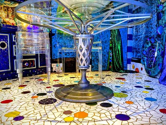 When your floor is prettier than most people's entire homes, you know you've entered a different dimension.