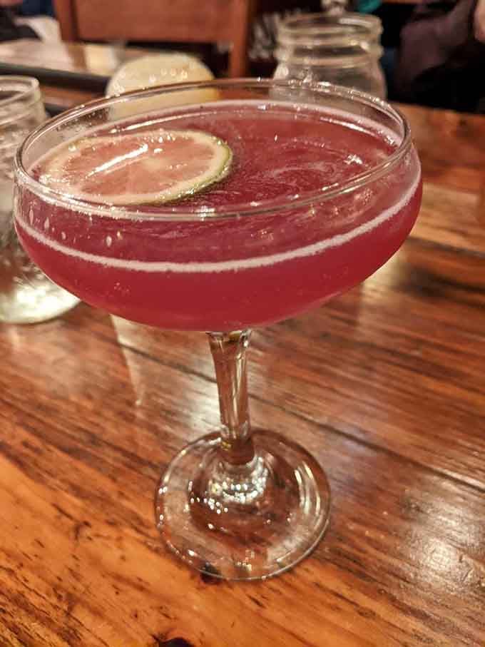 That jewel-toned cocktail isn't just Instagram-worthy, it's the kind of drink that makes you slow down and savor.