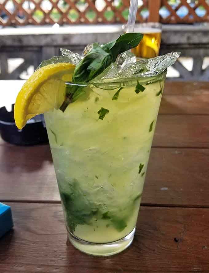 The Sparrow & Serpent's refreshing cocktail brings bright flavors and fresh herbs together in perfect harmony.