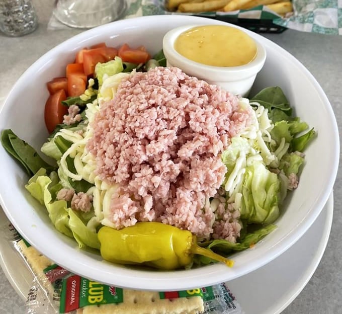 The Diet Special: proof that even health-conscious choices come with a side of Midwestern humor here.