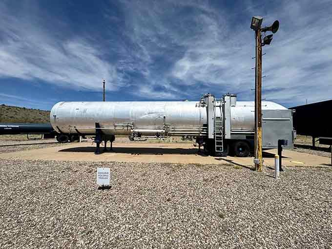 That oxidizer tank held enough fuel to power a journey across continents in the ultimate express delivery system.