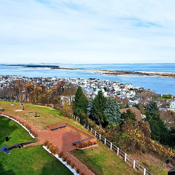 Panoramic coastal views stretch endlessly, reminding you why people climb 64 steps without complaint or hesitation.