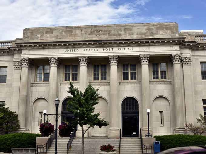 Racine's historic Post Office building suggests a time when sending mail was considered important enough to merit Corinthian columns and limestone grandeur.