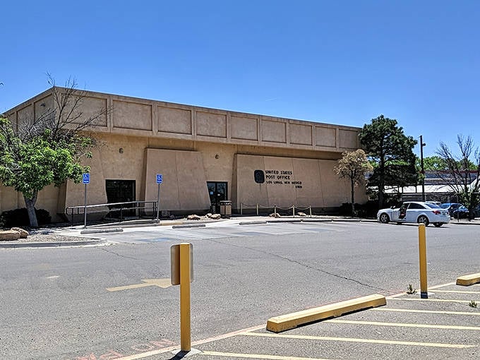 Even the Post Office embraces southwestern architectural elements, proving that in Los Lunas, everyday errands come with a side of style.