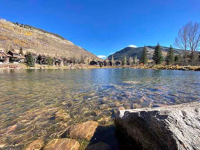 Bighorn Park's playground equipment gets more creative than a simple swing set, because even kids deserve mountain-worthy adventures.