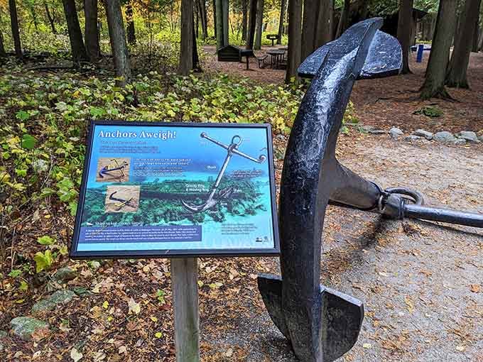 Historical anchors remind you this lake has stories to tell, if you're willing to stop and listen.