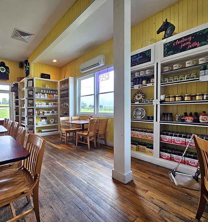 Shelves lined with local products and Kentucky treasures make this more market than restaurant, in all the right ways.