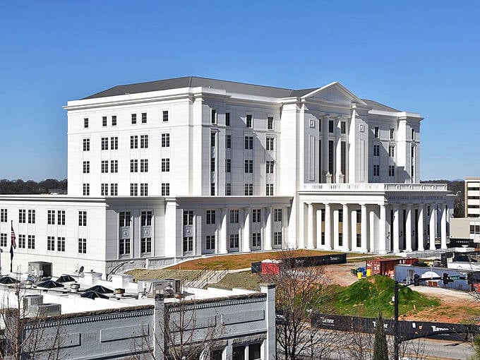 Stately columns and classic design speak to Spartanburg's appreciation for timeless elegance. Like finding a Brooks Brothers suit at thrift store prices.