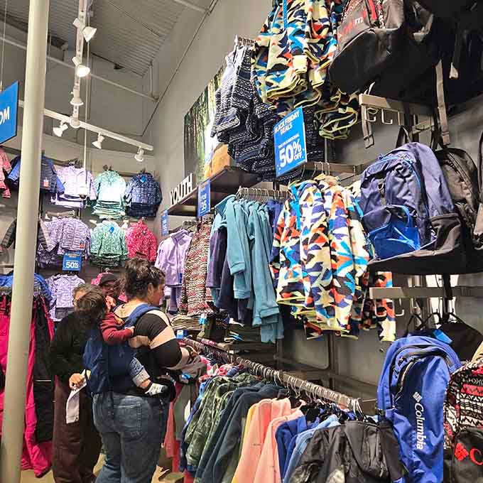 Columbia Sportswear stocks everything needed for outdoor adventures, from mountain climbing to aggressive porch-sitting in unpredictable weather conditions.