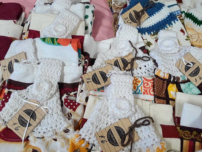 Handcrafted crochet work with charming vintage patterns. Grandmother's skills never go out of style in today's mass-produced world.