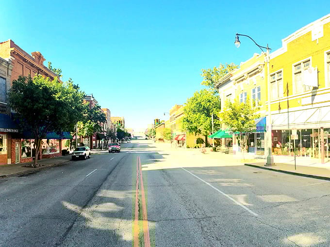 Main Street unfolds like chapters in a well-loved book, each storefront telling part of Sapulpa's ongoing story of resilience and community.