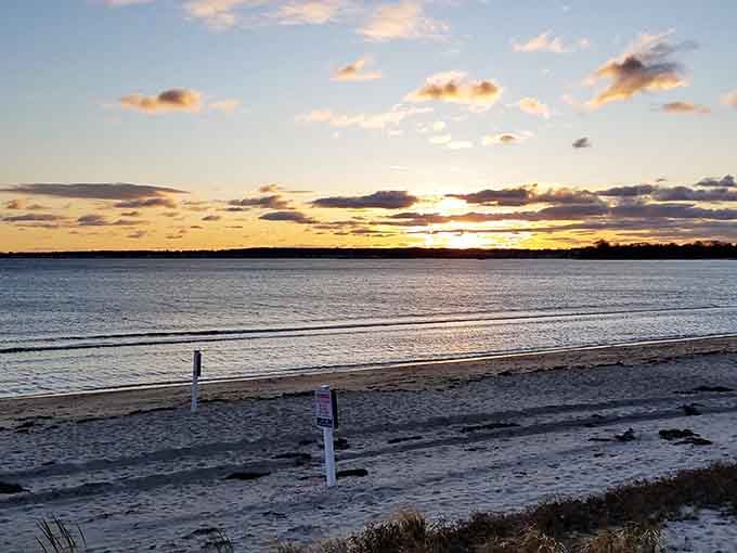 Mother Nature's sunset show doesn't require tickets, just the perfect spot on the sand and a moment to appreciate it.