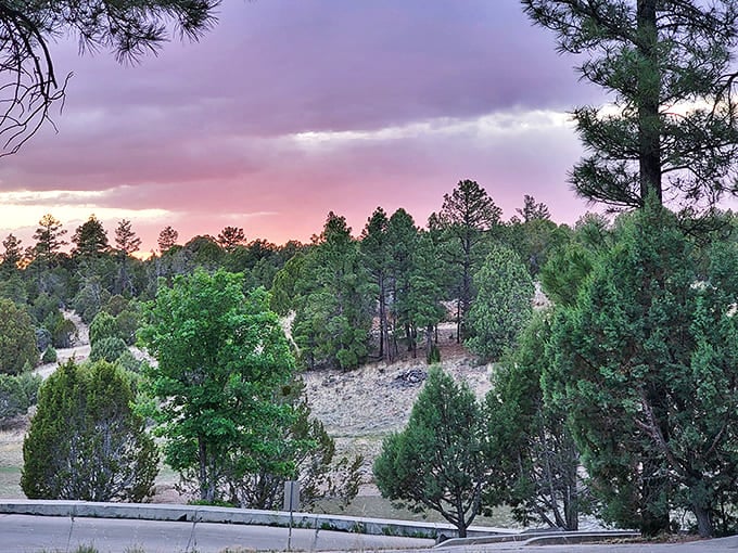 Sunset paints the White Mountains in watercolor hues. Mother Nature showing off her artistic side when she thinks everyone has gone to bed.