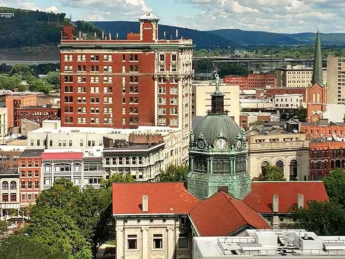 Downtown rooftops create a skyline that's impressive without being intimidating&mdash;just the right size for comfortable, affordable living.
