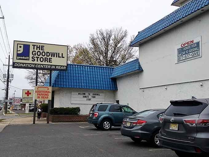 This blue-roofed building stands ready to transform your modest budget into bags full of quality finds and surprises.