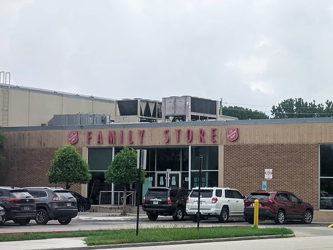The brick facade and welcoming entrance promise a shopping experience that feels both familiar and surprisingly rewarding.
