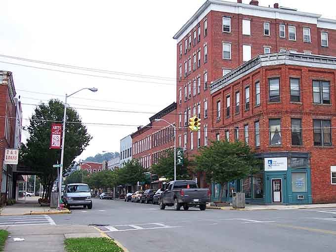 Elkins's brick buildings stand shoulder to shoulder along Main Street, housing local businesses that have weathered changing times.