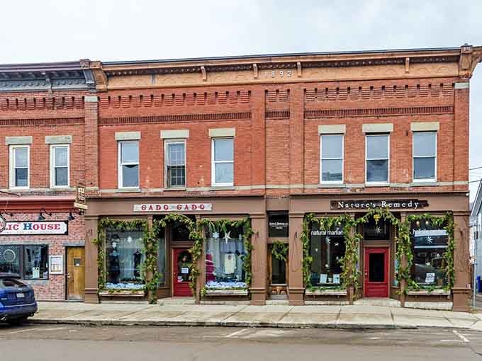 Storefronts dressed in vintage charm invite you to browse, linger, and rediscover the joy of unhurried shopping.