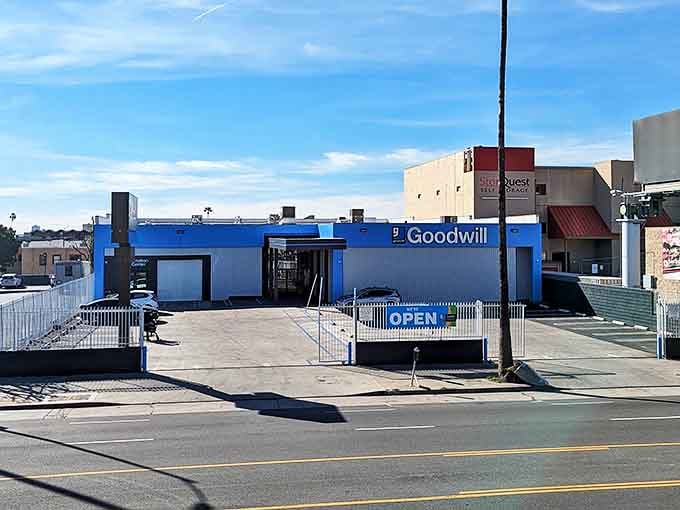 This unassuming Goodwill outpost on Sunset Boulevard might just hold the vintage leather jacket of your dreams.