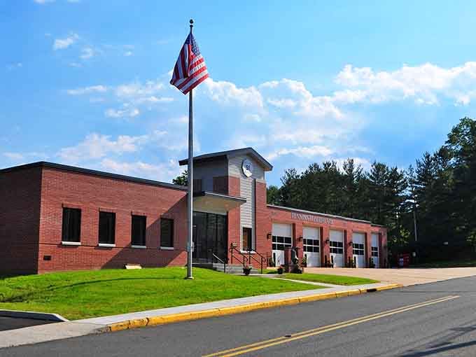 Pennington's modern firehouse flies Old Glory high, proving that towns can honor tradition while embracing what comes next.