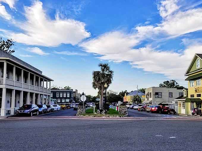 The palm tree standing sentinel in St. Marys' town center reminds visitors they've reached Georgia's beautiful coast, where time slows deliciously.