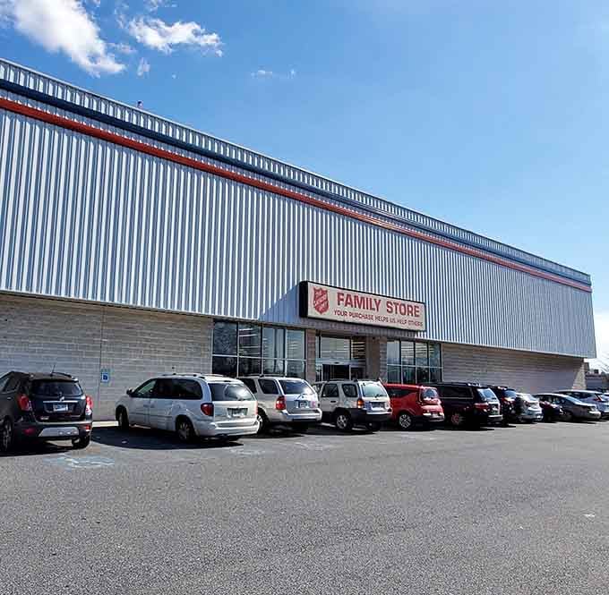 That sprawling warehouse-style building and packed parking lot prove that doing good while finding deals never goes out of style.