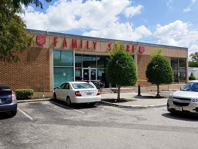 Those puffy clouds floating above seem to smile down on shoppers discovering incredible deals at this well-maintained Houston treasure.