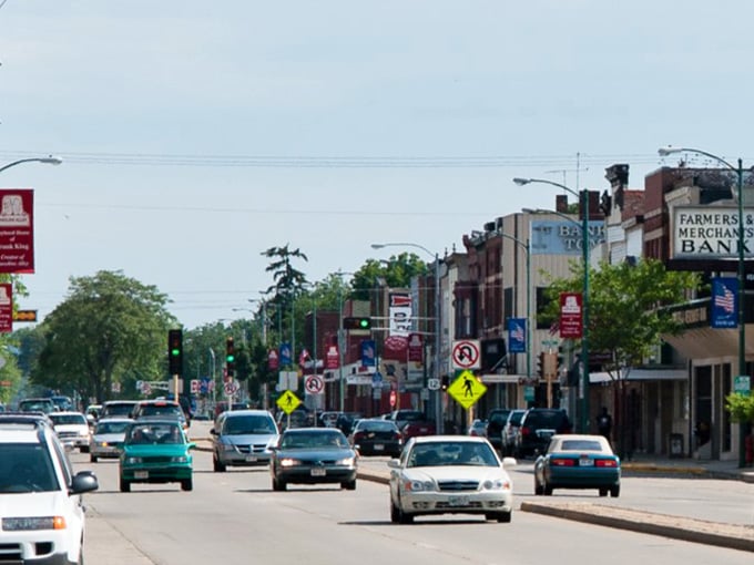 Historic storefronts line Tomah's welcoming downtown, where your dollar stretches further than your morning coffee.