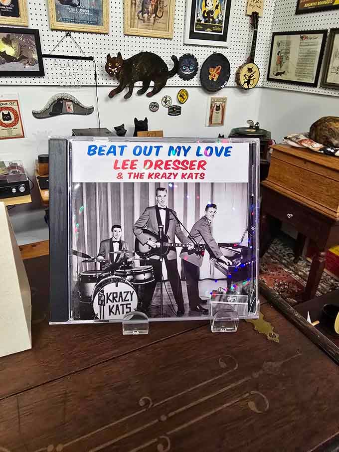 Even rockabilly cats get their moment here, because apparently no musical genre is complete without feline representation.