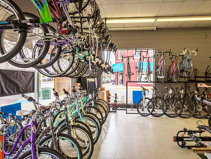 Community bike shops remind us that sometimes the best way forward is on two wheels, unhurried.