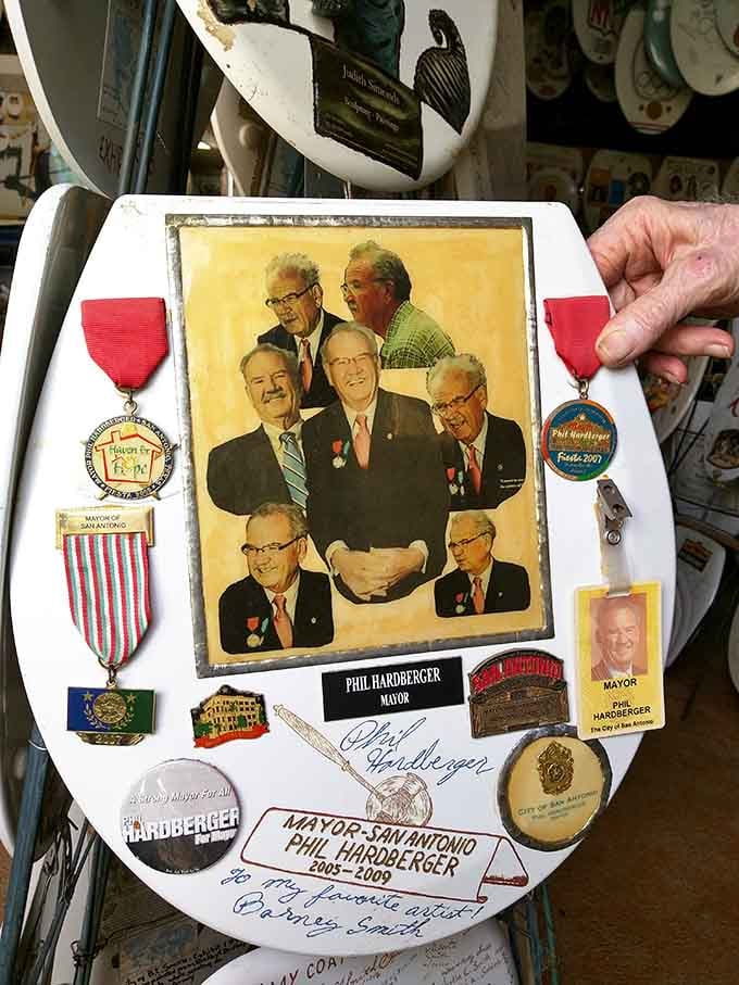 Local mayors and dignitaries find their place in history, mounted proudly for all visitors to admire.