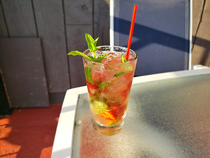 A refreshing mojito with fresh mint proves that even landlocked Michigan knows how to transport you to tropical paradise.