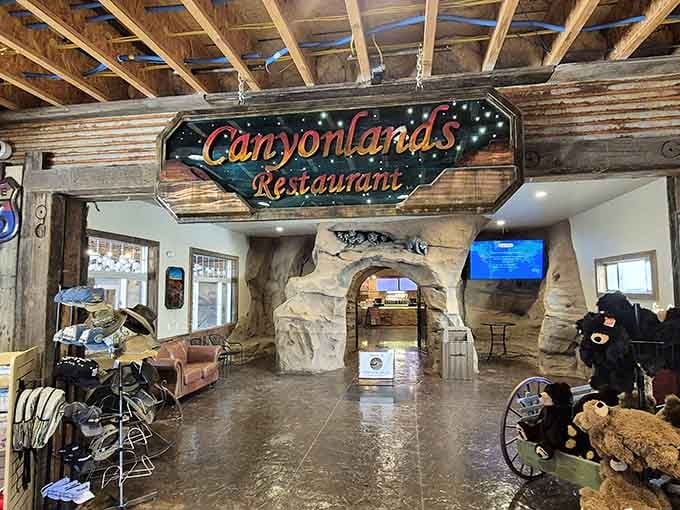 Canyonlands Restaurant welcomes hungry visitors with rustic charm and the promise of refueling after all that wildlife watching.