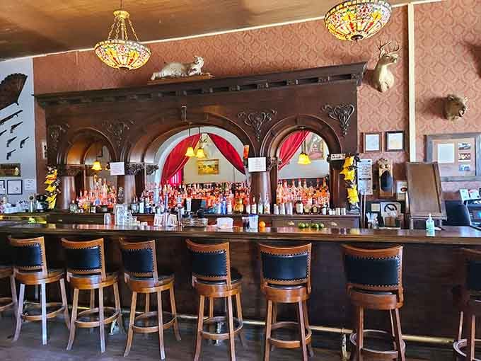 The bar where modern-day visitors sit on the same stools where legendary characters once plotted their next big score.