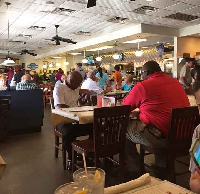 A packed dining room full of happy customers is always the best review any restaurant can get.