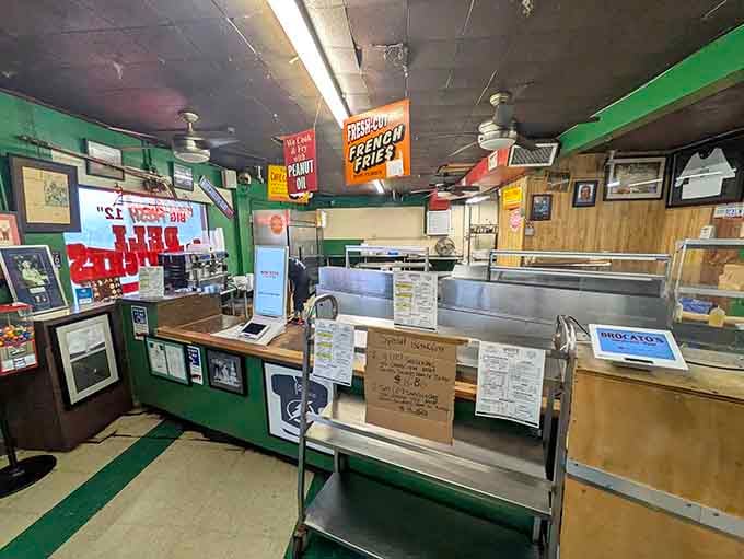 Behind this counter, sandwich magic happens daily with decades of perfected technique and care.