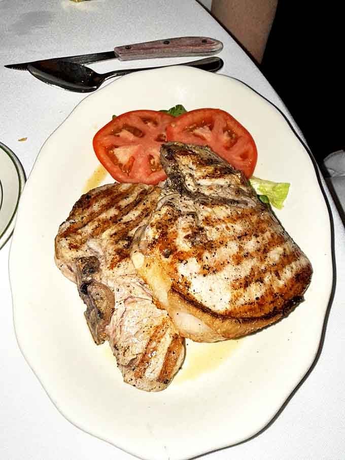 These broiled pork chops aren't just dinner; they're a masterclass in how simple food becomes extraordinary when prepared with decades of expertise.