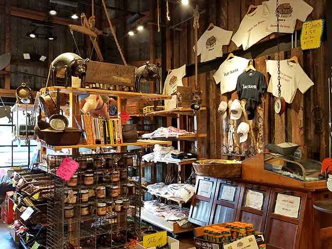 Take home the sauce, the rubs, the memories. This merchandise section knows you'll want to recreate the magic.