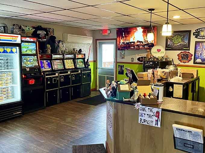 Where vintage arcade cabinets meet cheesesteak, creating the ultimate combo of quarter-dropping, cheesy bliss.