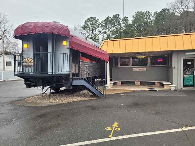 Bernie's train car dining proves that sometimes the quirkiest spots serve the most memorable meals in town.