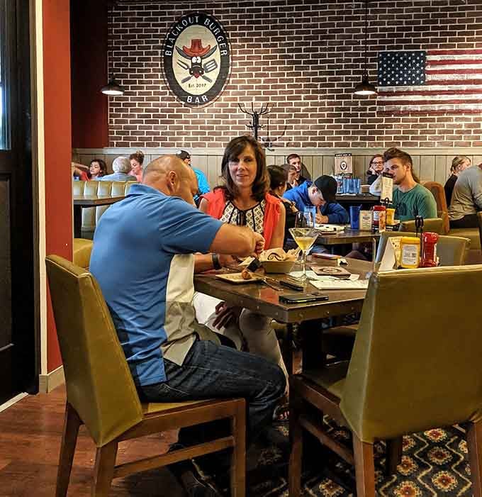 The true measure of a great restaurant: happy diners lost in conversation, momentarily forgetting to check their phones.