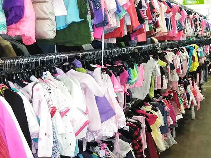 Tiny clothes in every color imaginable, because kids grow faster than you can say "I just bought that."