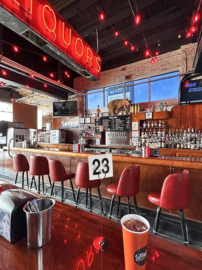 The bar beckons with bourbon country's finest spirits, because this is Kentucky and we do things right.