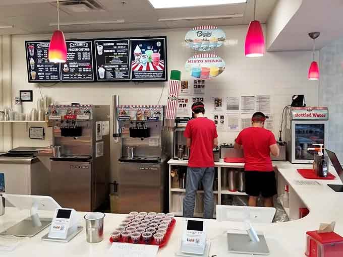 Even the counter service area maintains G&M's commitment to quality and efficient, friendly hospitality.