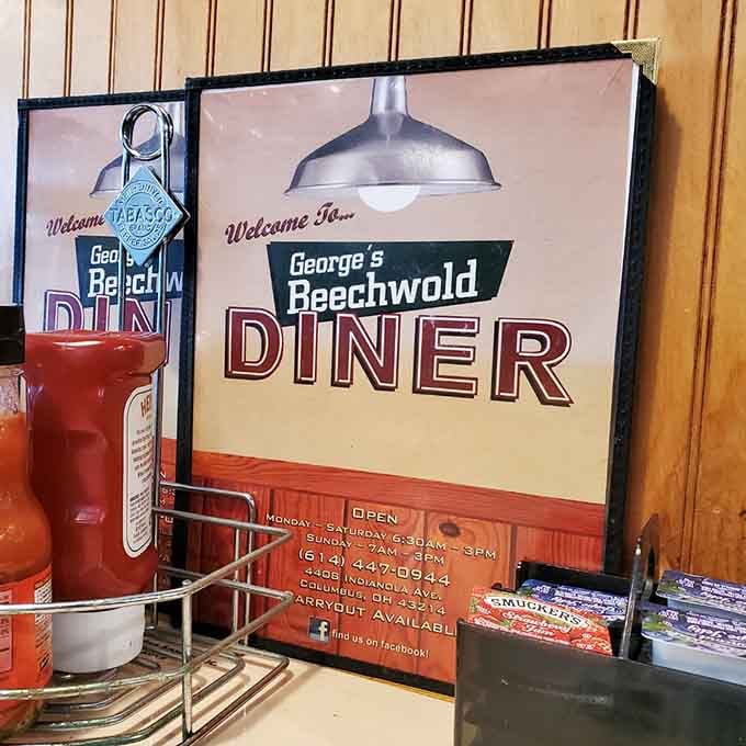 Every detail reminds you this is a real neighborhood diner that values its loyal customers.