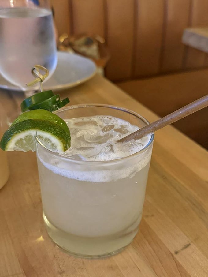 Sometimes a margarita is exactly what you need, even when you're eating Southern food in Connecticut.